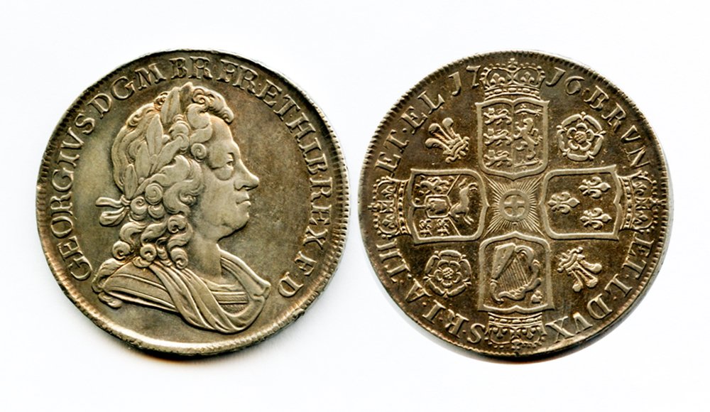Coin auctions by Corbitt Stamps. Coin auction 40. GB Milled - George I.