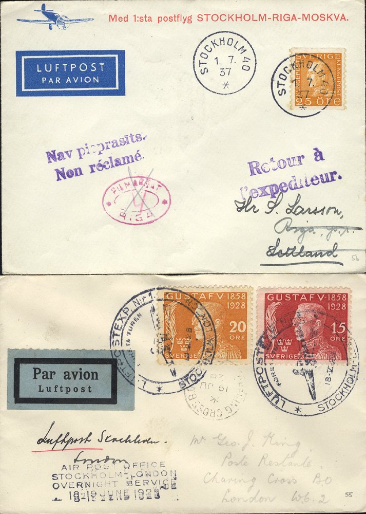 Stamp auctions by Corbitt Stamps. Stamp auction 147. Sweden.