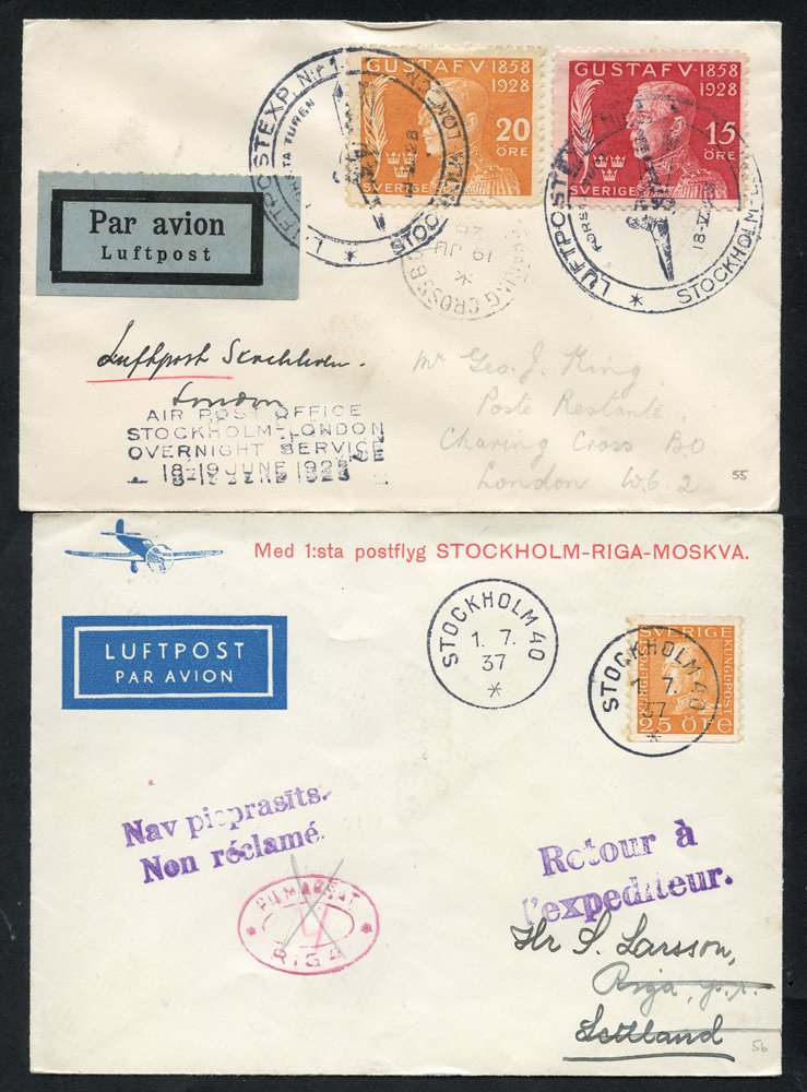 Stamp auctions by Corbitt Stamps. Stamp auction 149. Sweden.