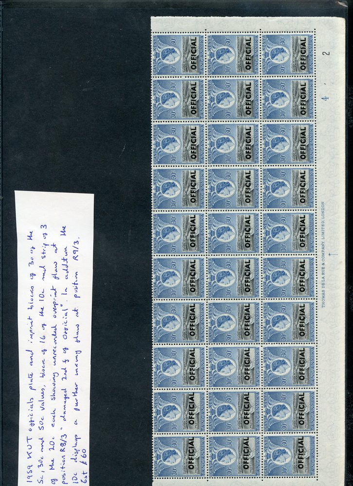 Stamp auctions by Corbitt Stamps. Stamp auction 150. Kenya, Uganda and ...