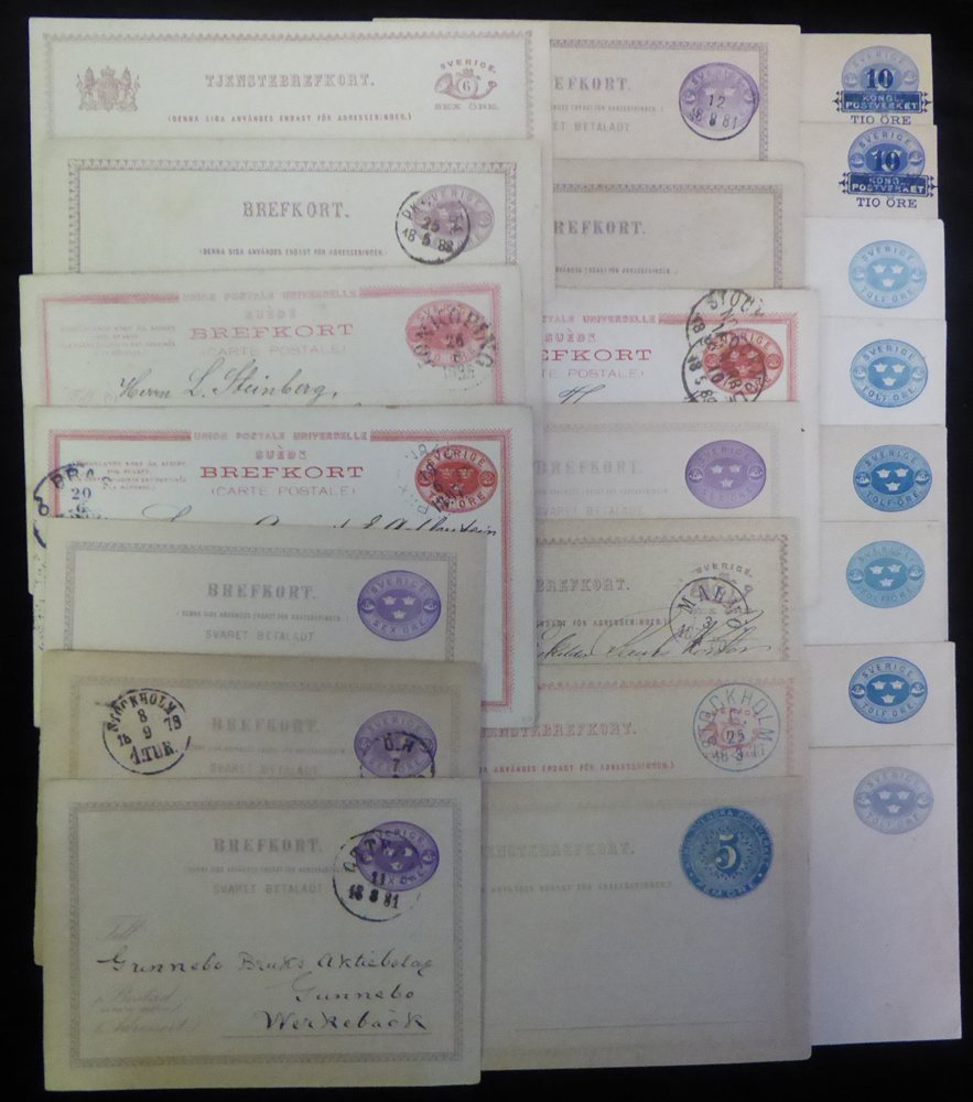 Stamp auctions by Corbitt Stamps. Stamp auction 153. Sweden.