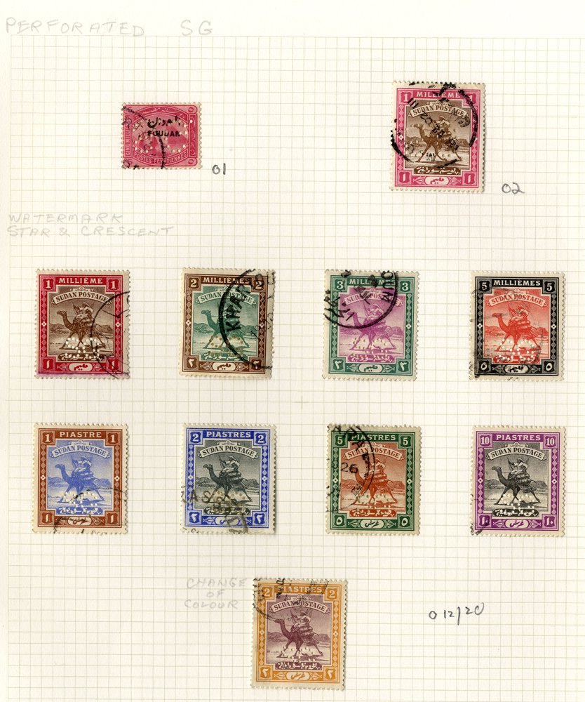 Stamp auctions by Corbitt Stamps. Stamp auction 155. Sudan.