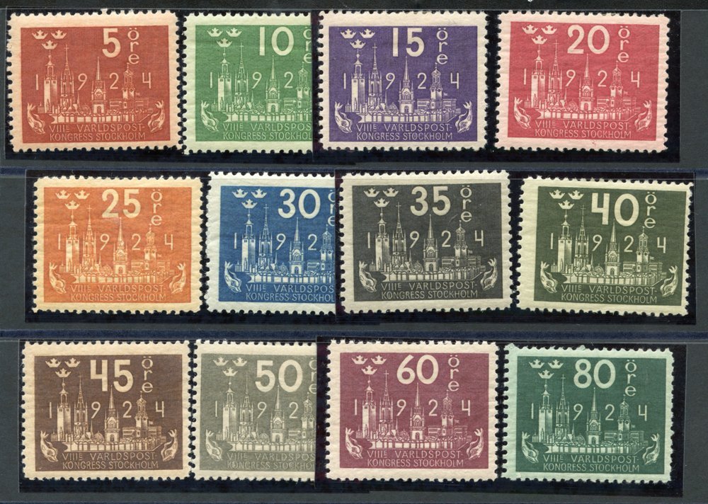 Stamp auctions by Corbitt Stamps. Stamp auction 160. Sweden.