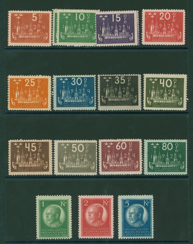 Stamp auctions by Corbitt Stamps. Stamp auction 163. Sweden.
