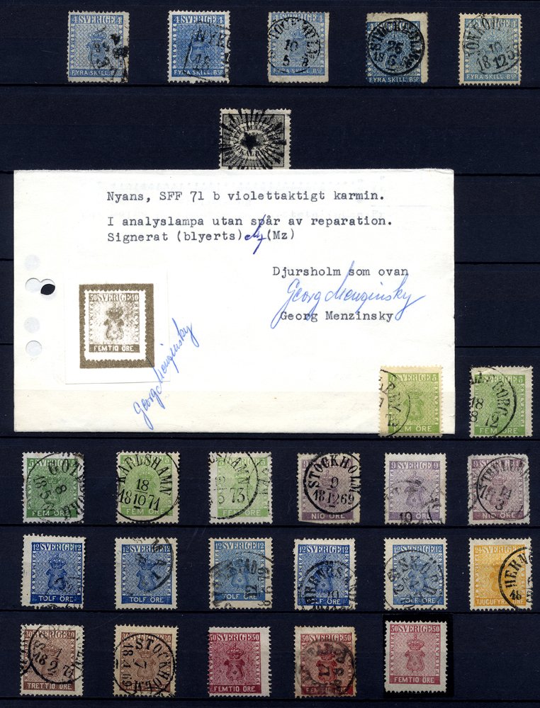 Stamp auctions by Corbitt Stamps. Stamp auction 165. Sweden.