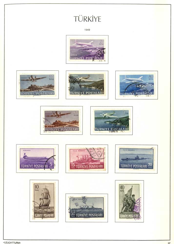 Stamp auctions by Corbitt Stamps. Stamp auction 173. Turkey.
